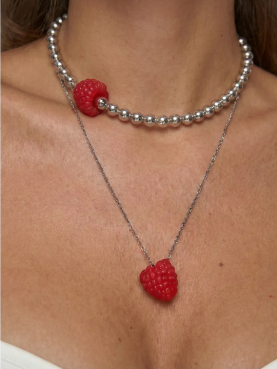 Колье By Kanarskaya E., полимерная глина, гематит