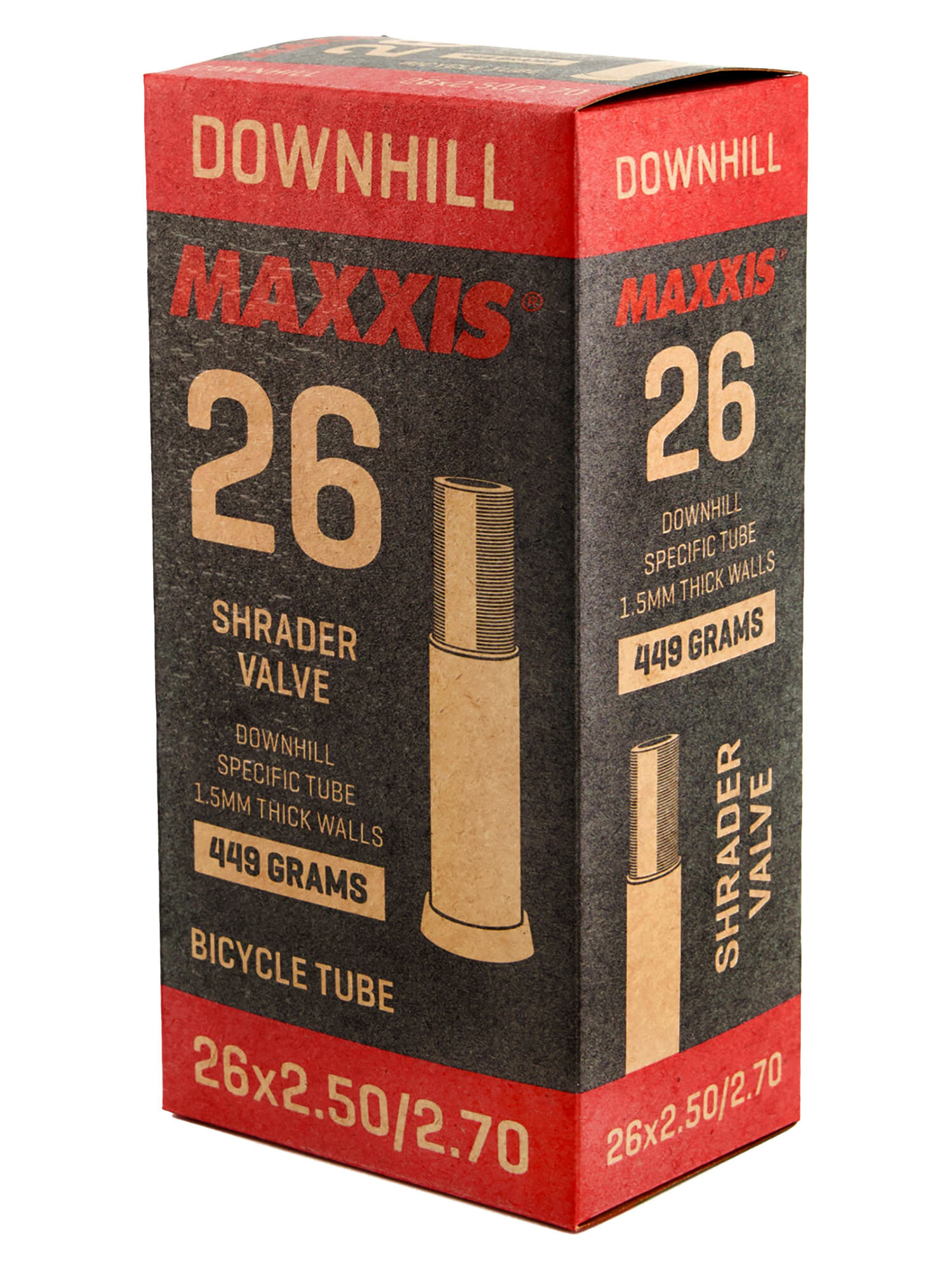 Велокамера Maxxis Downhill 26x2.5/2.7 Автониппель 48мм