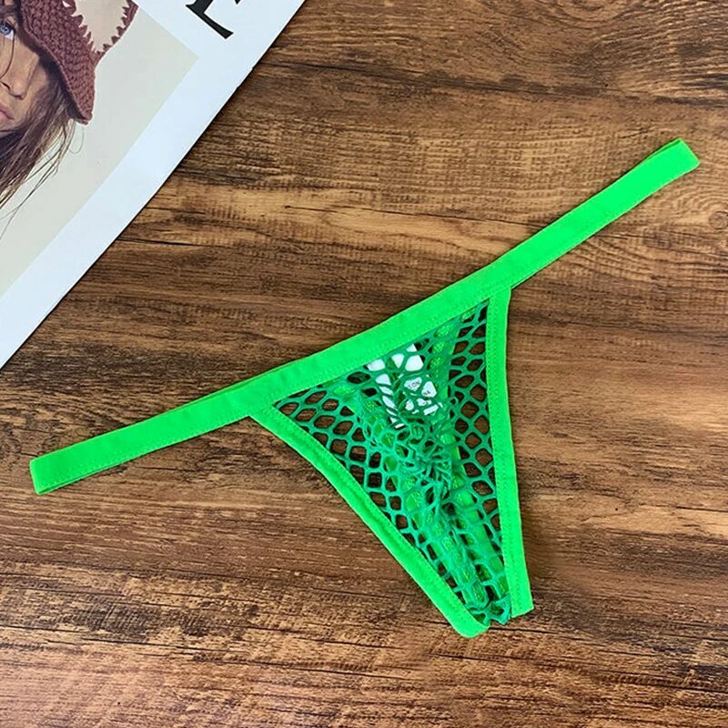 Нельсон стринги нейлон черные Зеленый, XL, Green