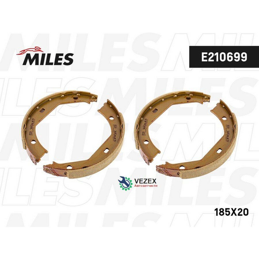 MILES E210699 Колодки стояночного тормоза BMW E81/E87/E46/E90/E39/E84 00- (TRW GS8656) E210699