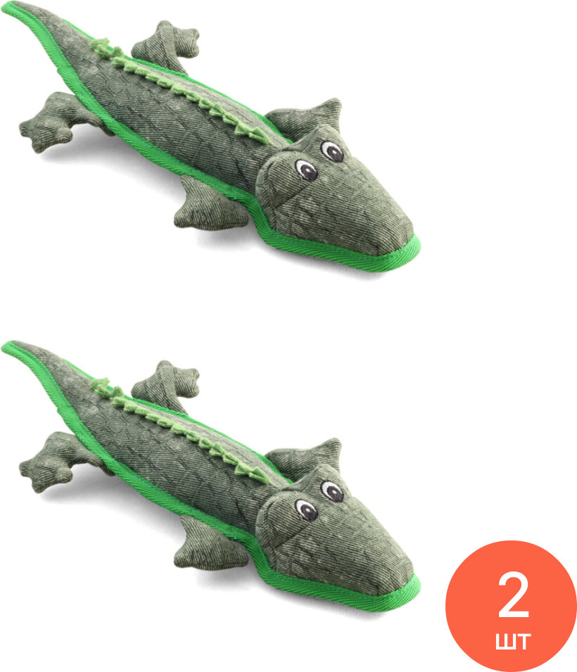 Игрушка для собак Triol / Триол Крокодил мягкая 39см / зоотовары для животных (комплект из 2 шт)