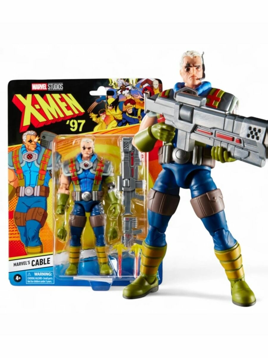 Фигурка коллекционная Кейбл "Люди Икс 97/X-Men 97" от Hasbro Marvel Legends, 16 см
