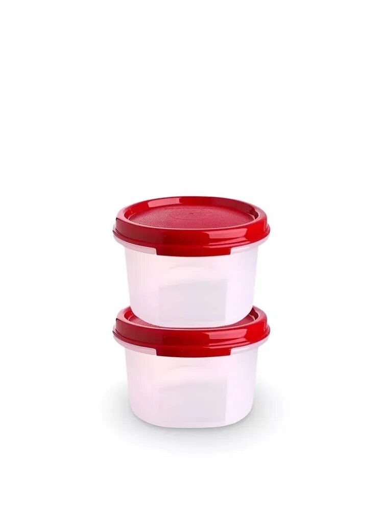 Контейнер пищевой "Компактус круглый", 200 мл, 2 шт