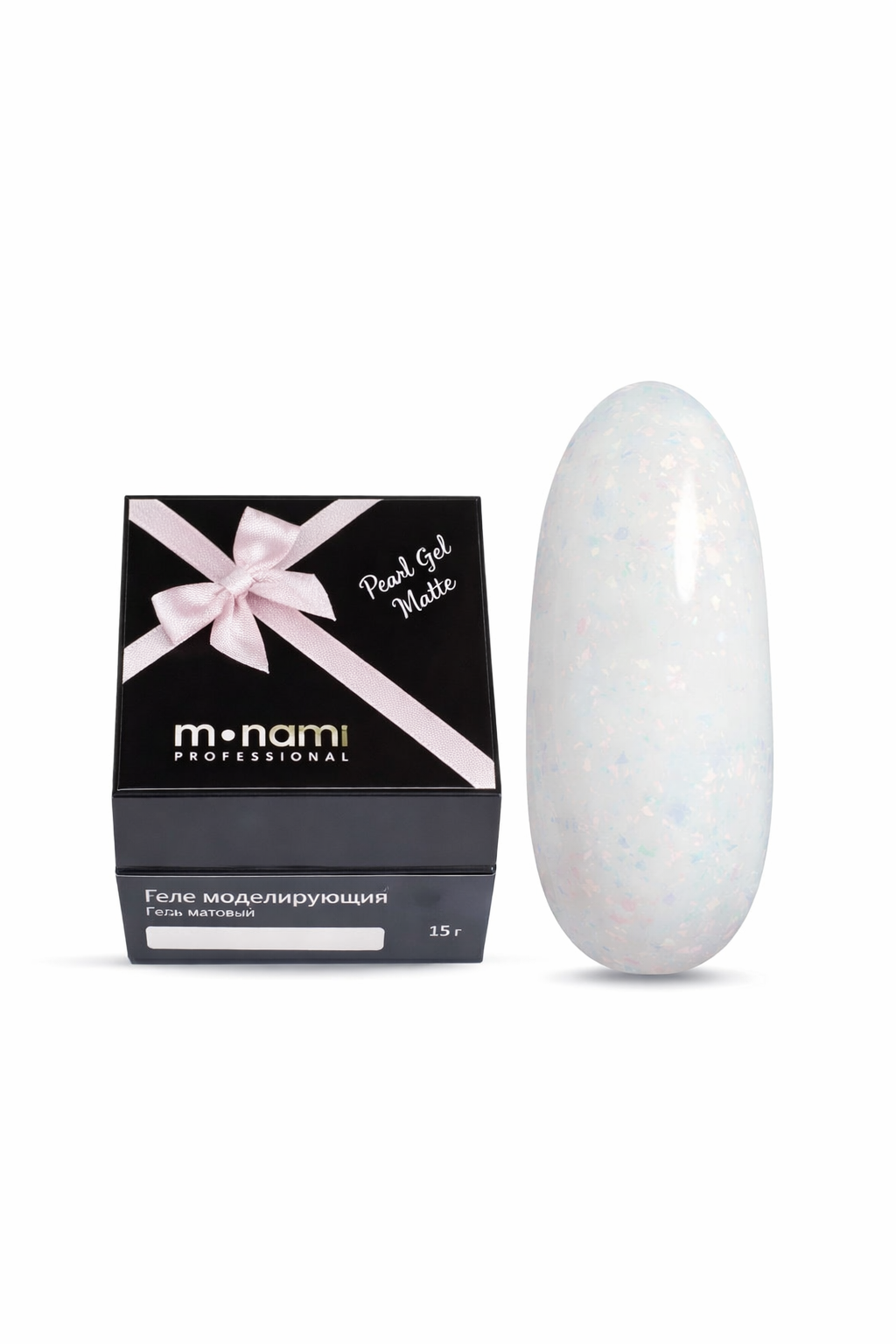 Гель Monami "Potal", для наращивания ногтей, без HEMA, TPO, белый, 15г