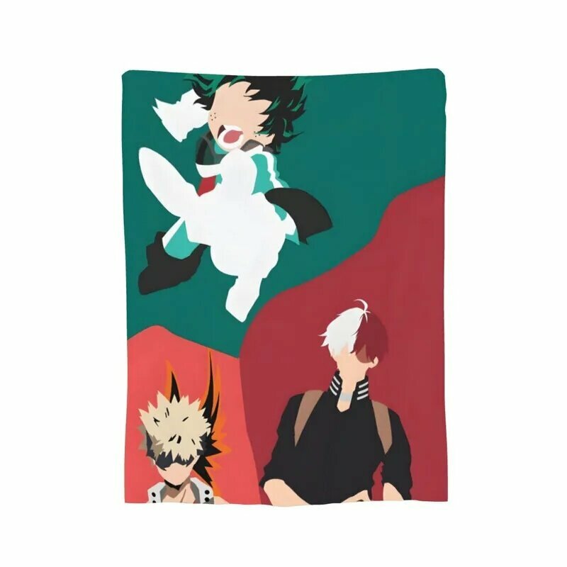 MXEB Плед My Hero Academia Пледы геройская академия , Фланель, 125 см х 100 см