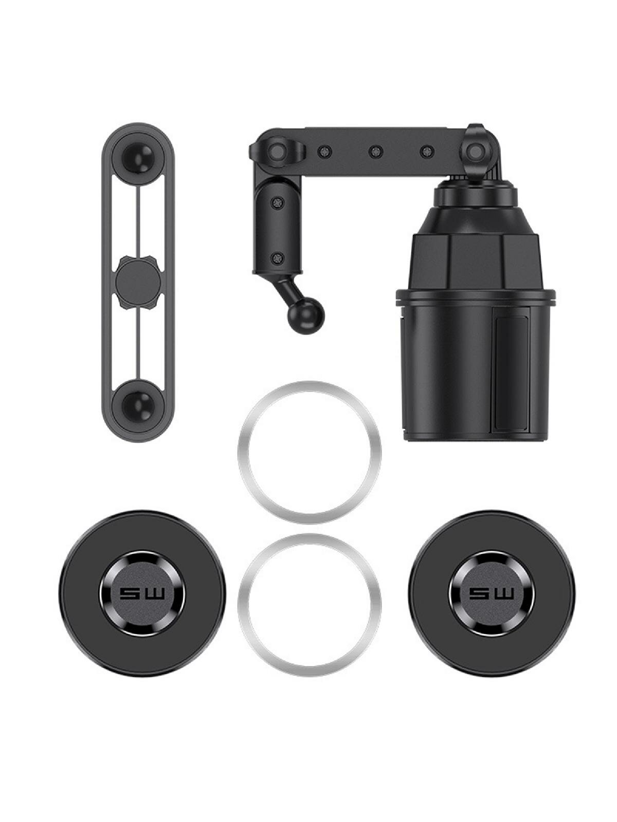 Универсальный автомобильный подстаканник Подставка для телефона на 360 градусов для 2 телефонов размером 4-7 дюймов