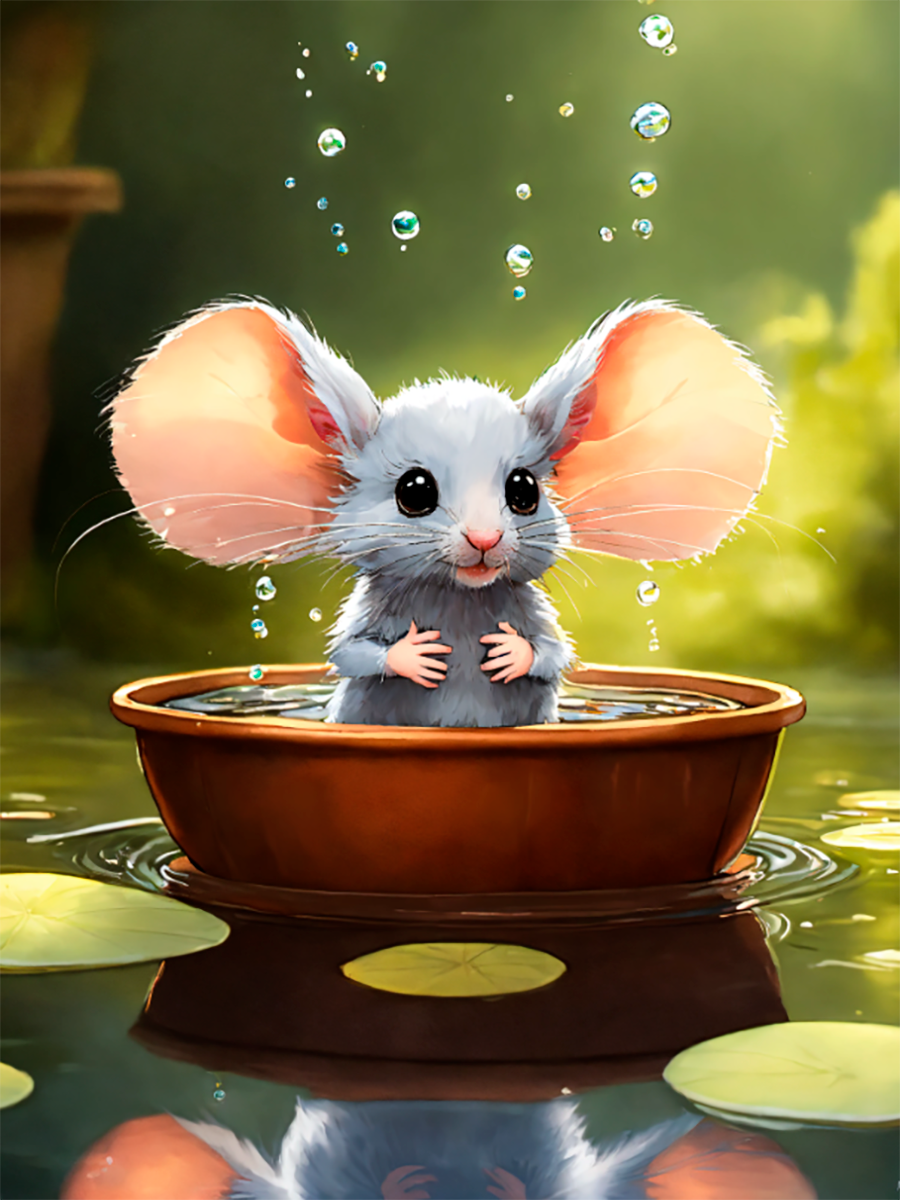 Картина по номерам "Милый ушастик", хлопковый холст на подрамнике 40х50 см, акрил, 000 Art Hobby Home