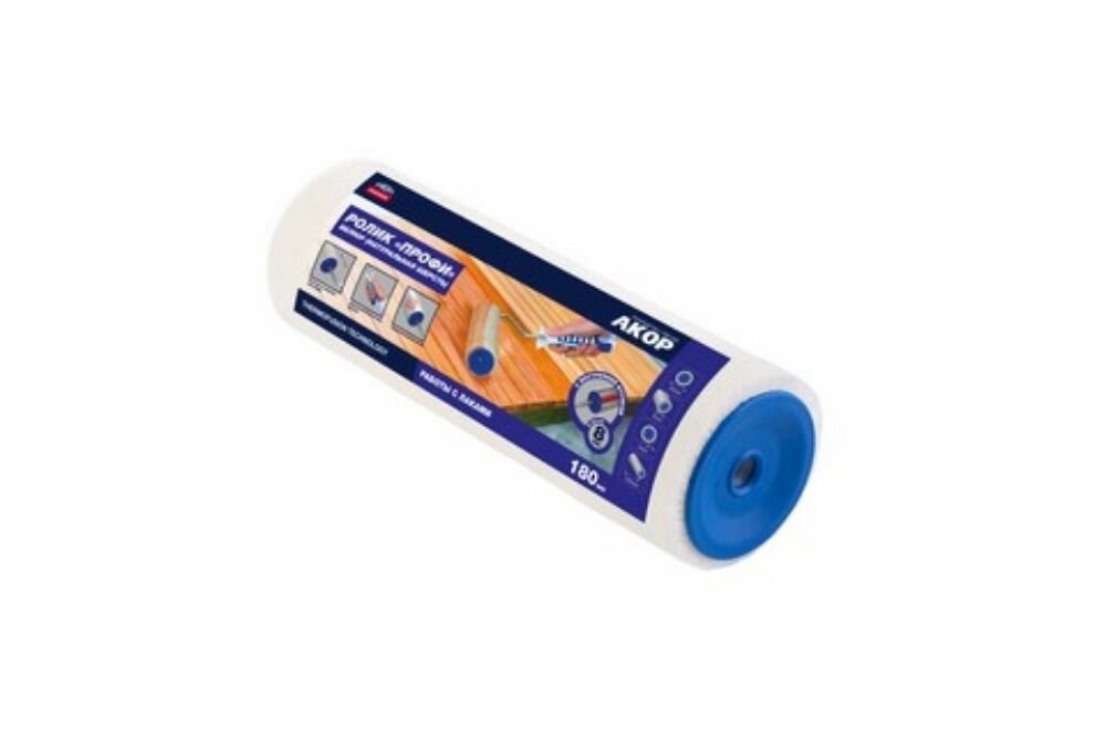 Ролик для валика Акор велюровый, 240 мм, бюгель диаметр 8 мм 100-714