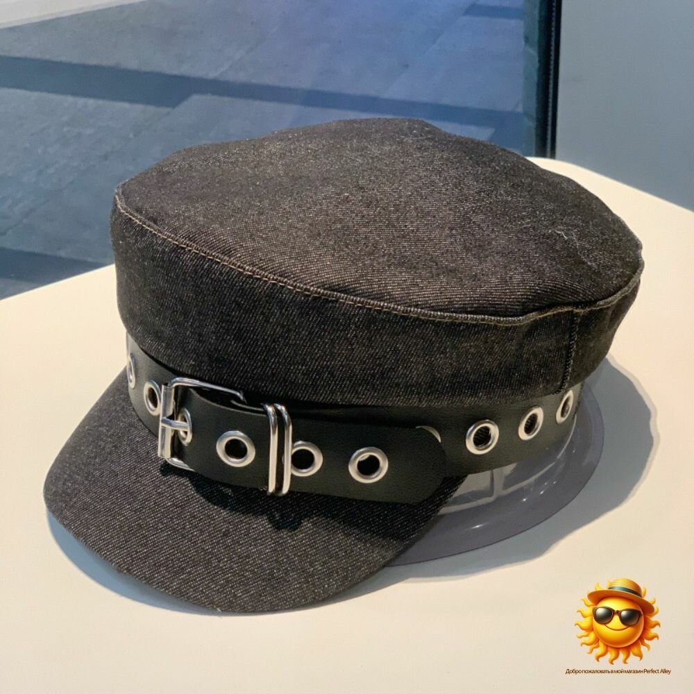 Шапка, Плоская восьмиугольная кепка-художника, модная