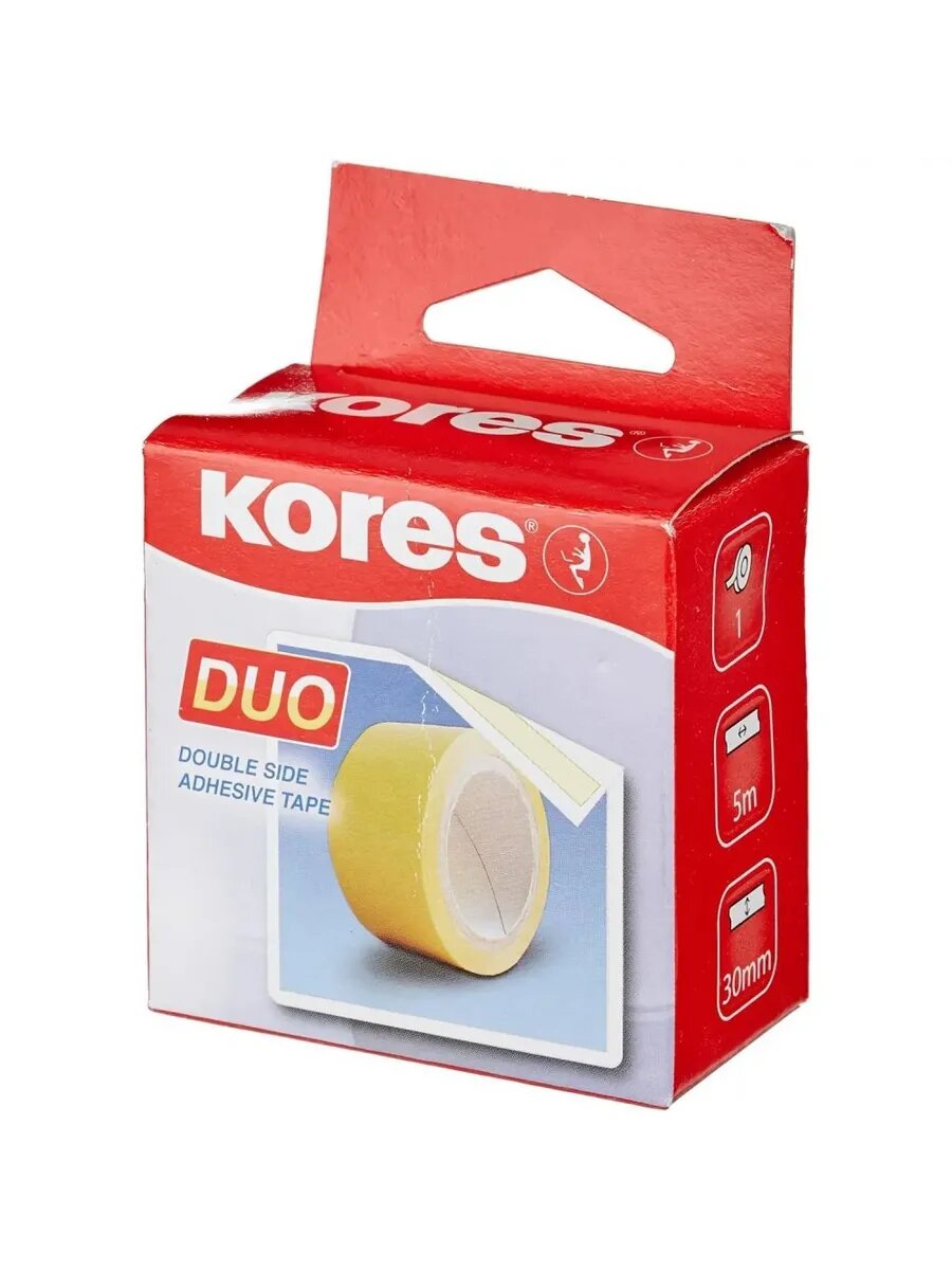 Двусторонняя канцелярская лента для крепежа и декора