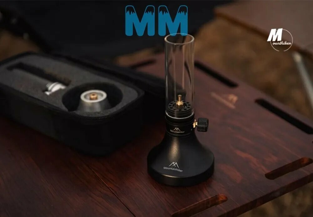 Лампа газовая Туристическая, для Кемпинга (Лампа Аладдин) черный