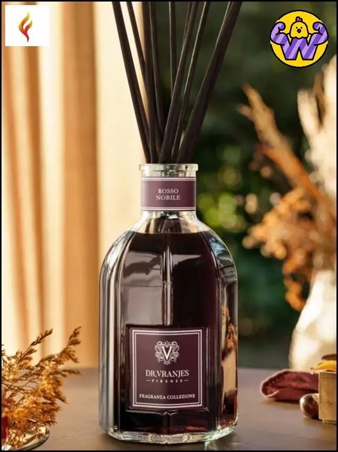 Ароматический диффузор Dr.Vranjes Rosso Nobile 250 мл для дома с палочками — фото 1