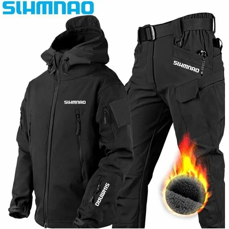 SHIMANO весенне-осенний мужской свободный комплект для работы и спорта рыбалки куртка