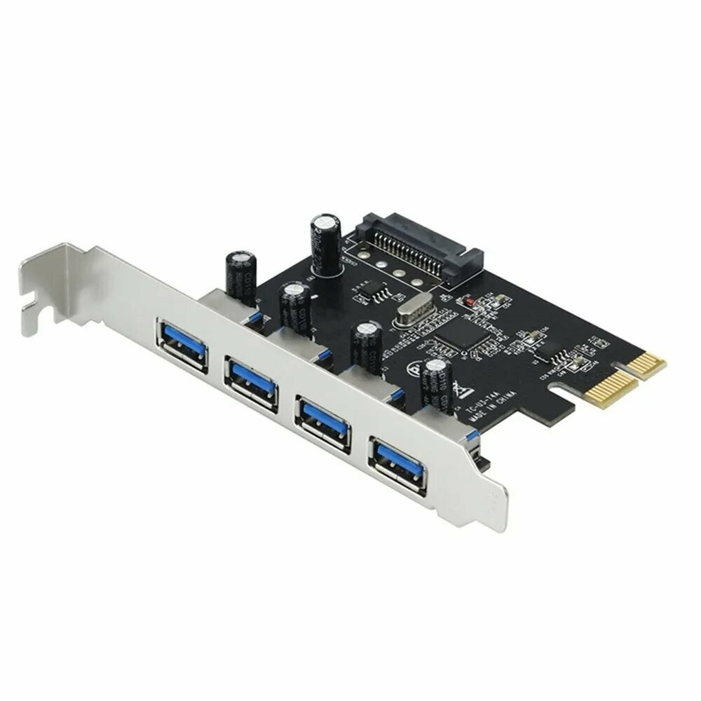 4-Портовая Плата Расширения USB 3.0 PCI-E, Контроллер PCIe USB 3.0