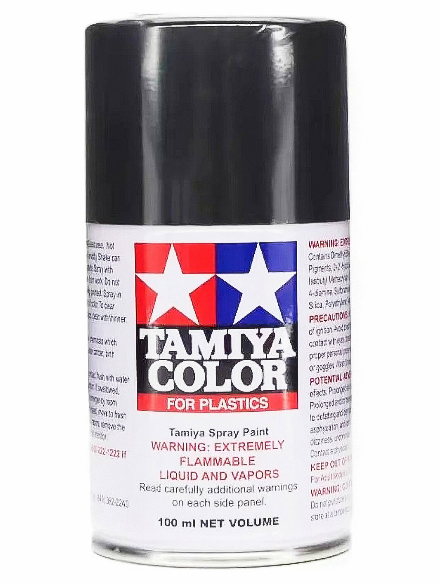 Краска лаковая аэрозольная Tamiya Color Lacquer TS-6 Matt Black 85006 черная матовая, 100 мл