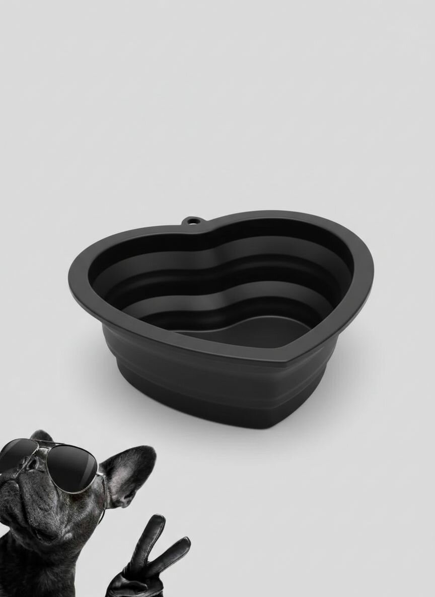 Силиконовые складные миски для собак и кошек дорожные