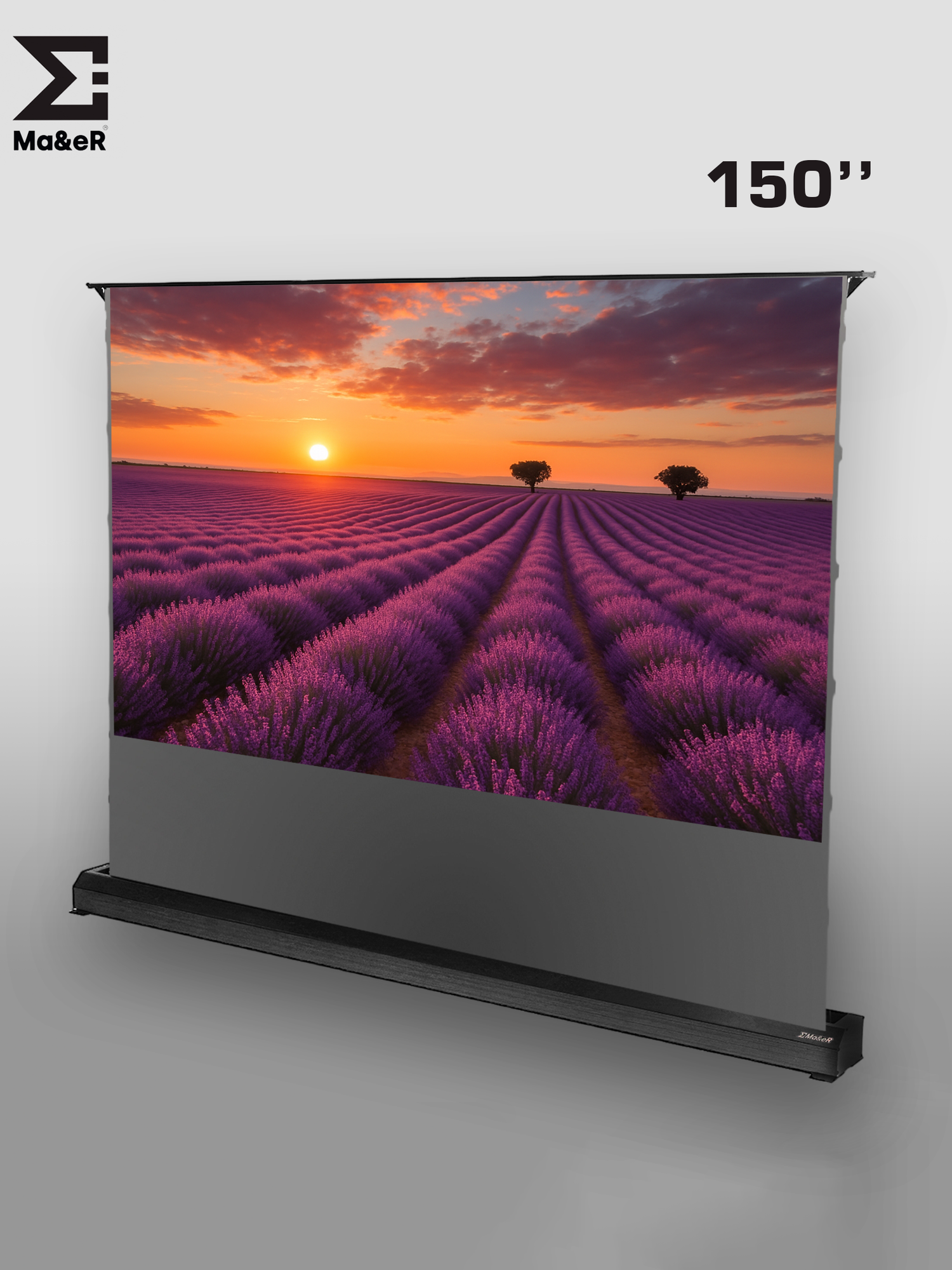 ALR Black Diamond 150" 16:9 Экран моторизированный напольный для проекторов