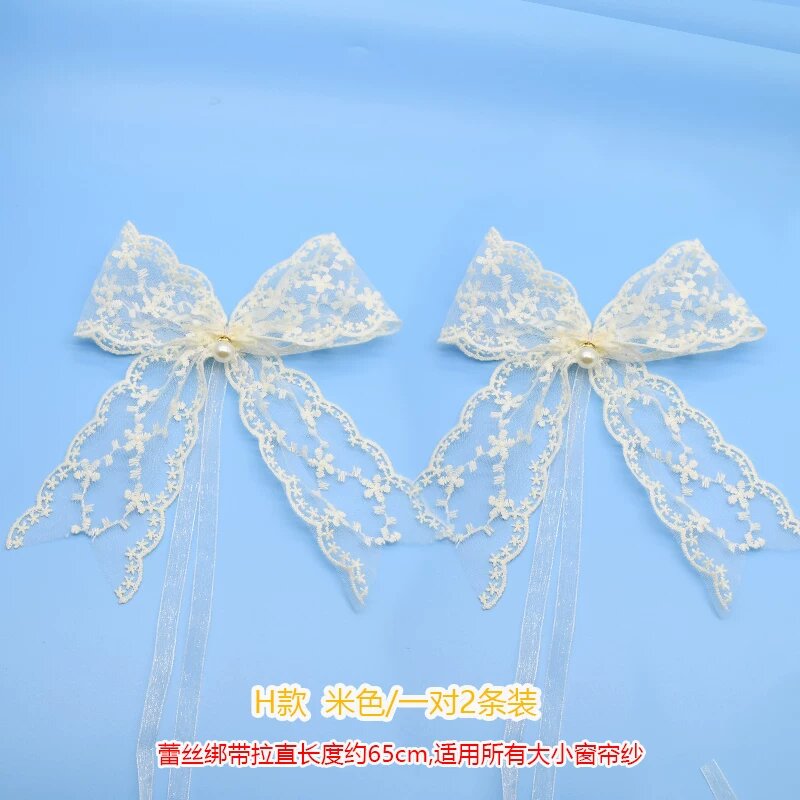 Новая модель шторных подхватов Tianhe Lace серии Fontainebleau: китайский узел, французская кружевная лента, подвесной