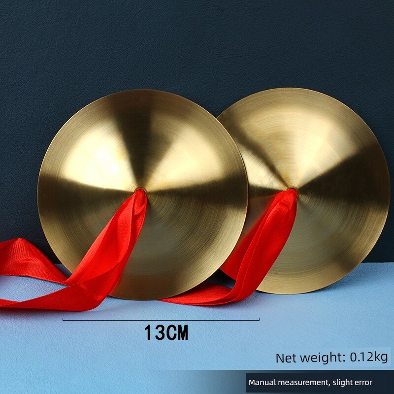 Бронзовые цимбалы 13 см для детских музыкальных выступлений, образовательная игрушка с бронзовой окраской