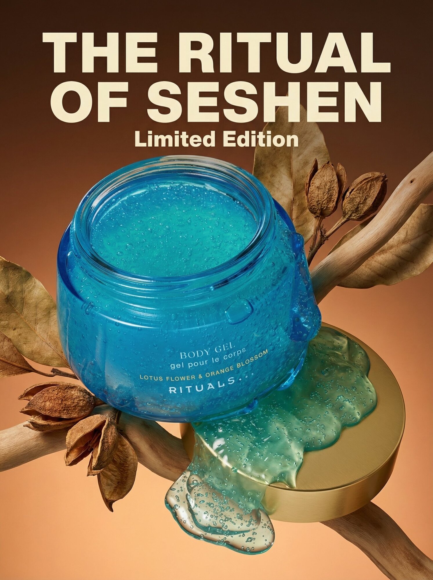 RITUALS. Гель для тела The Ritual of Seshen со свежим, зеленым и солнечным ароматом лотоса и апельсина (Ритуалс), 200 мл