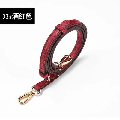 Подлинный вишнево-красный ремешок с золотой пряжкой 1,8 см ширины для Coach