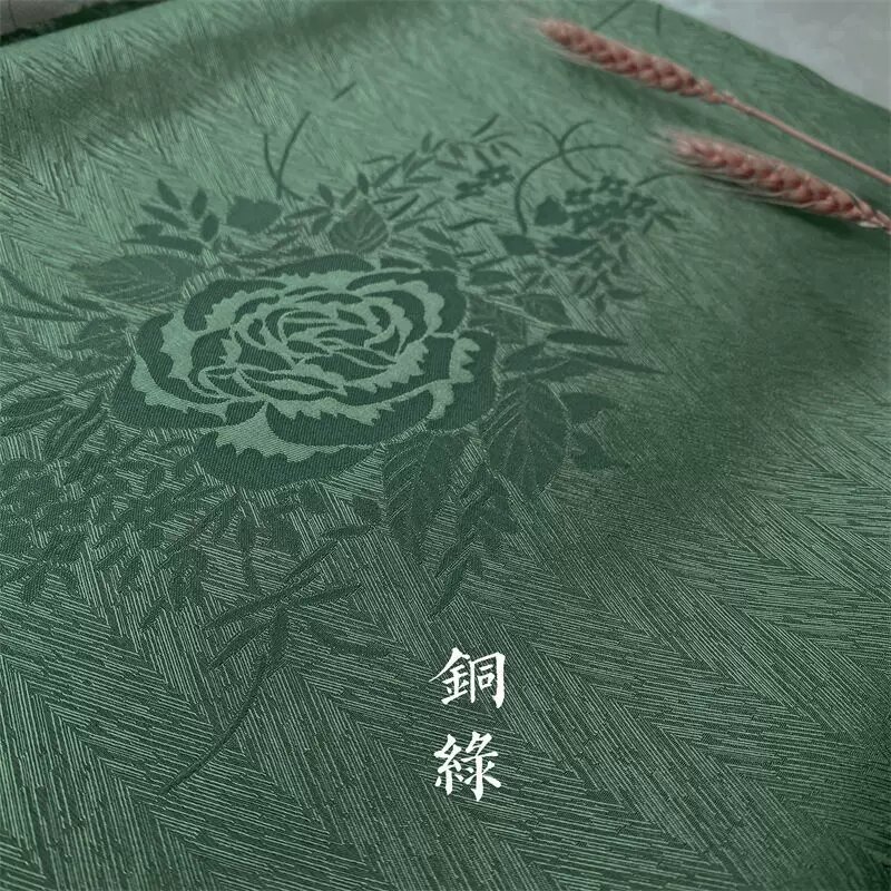 Ткань жаккардовая в рубчик, твил, в древнем стиле, для ханьфу, этнический жаккардовый шелк, ткань для юбки с эффектом