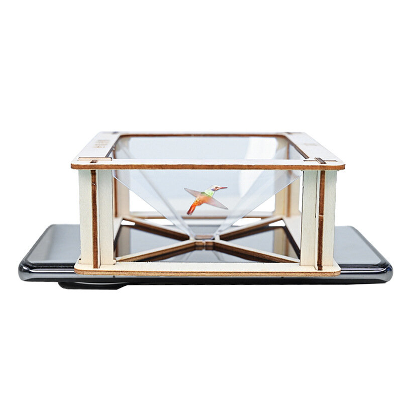 Набор для научных экспериментов STEM: деревянная модель голографической проекции – набор для самостоятельной сборки, образовательный проект по физике и оптике для обучения в классе и практических занятий.