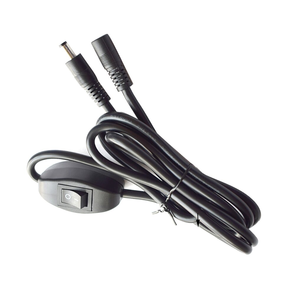 Удлинительный Кабель DC12V 5,5x2,1 мм 5,5x2,5 мм От Мужчины К Женщине С Кнопкой Для Светодиодного Маршрутизатора видеонаблюдения Ноутбука 15A