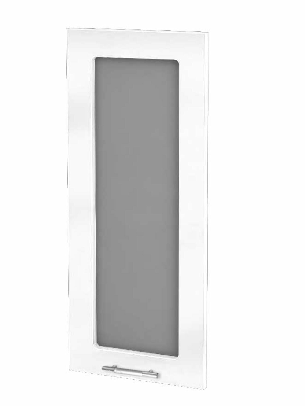 Кухонный фасад Ф-25 белый глянец (Ксения) Huge Mebel. Ширина 396 Высота 712. Кухонные фасады