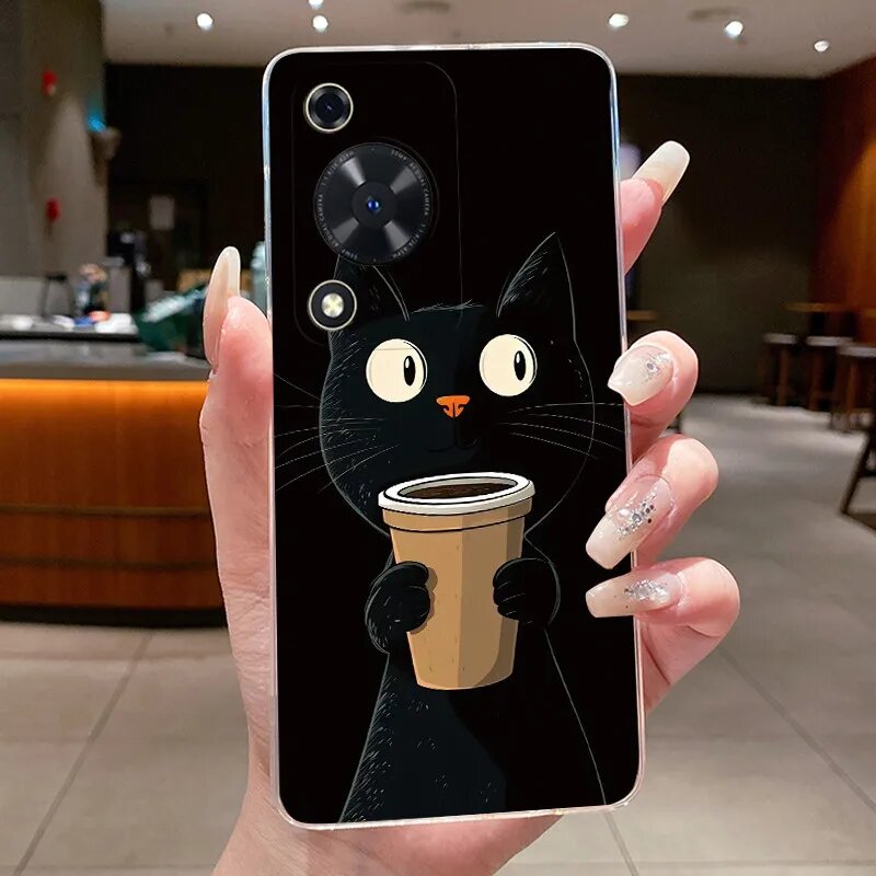 Чехол для Huawei Nova Y63 Y72 Y72S, чехол с изображением дракона, милый, крутой, для мальчиков и девочек, прозрачный, мягкий, силиконовый, из ТПУ, чехол для телефона, задняя крышка