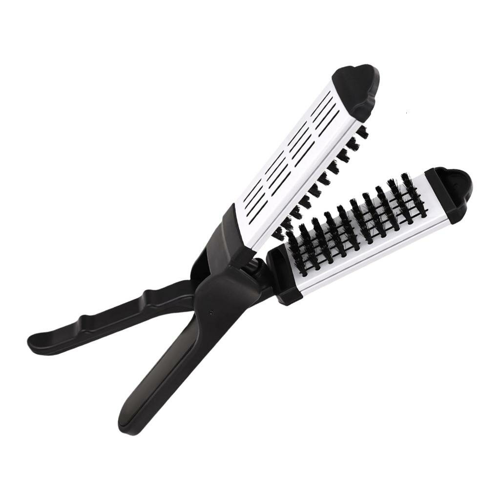 Двусторонняя расчёска для выпрямления волос, Белый