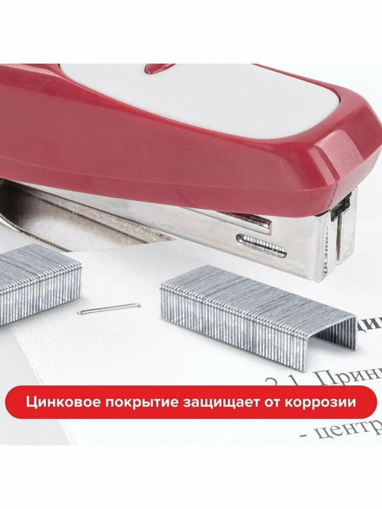 Скобы для канцелярского степлера №24/6, Комплект 10 пачек по 1000 штук, Выгодная Упаковка, Staff