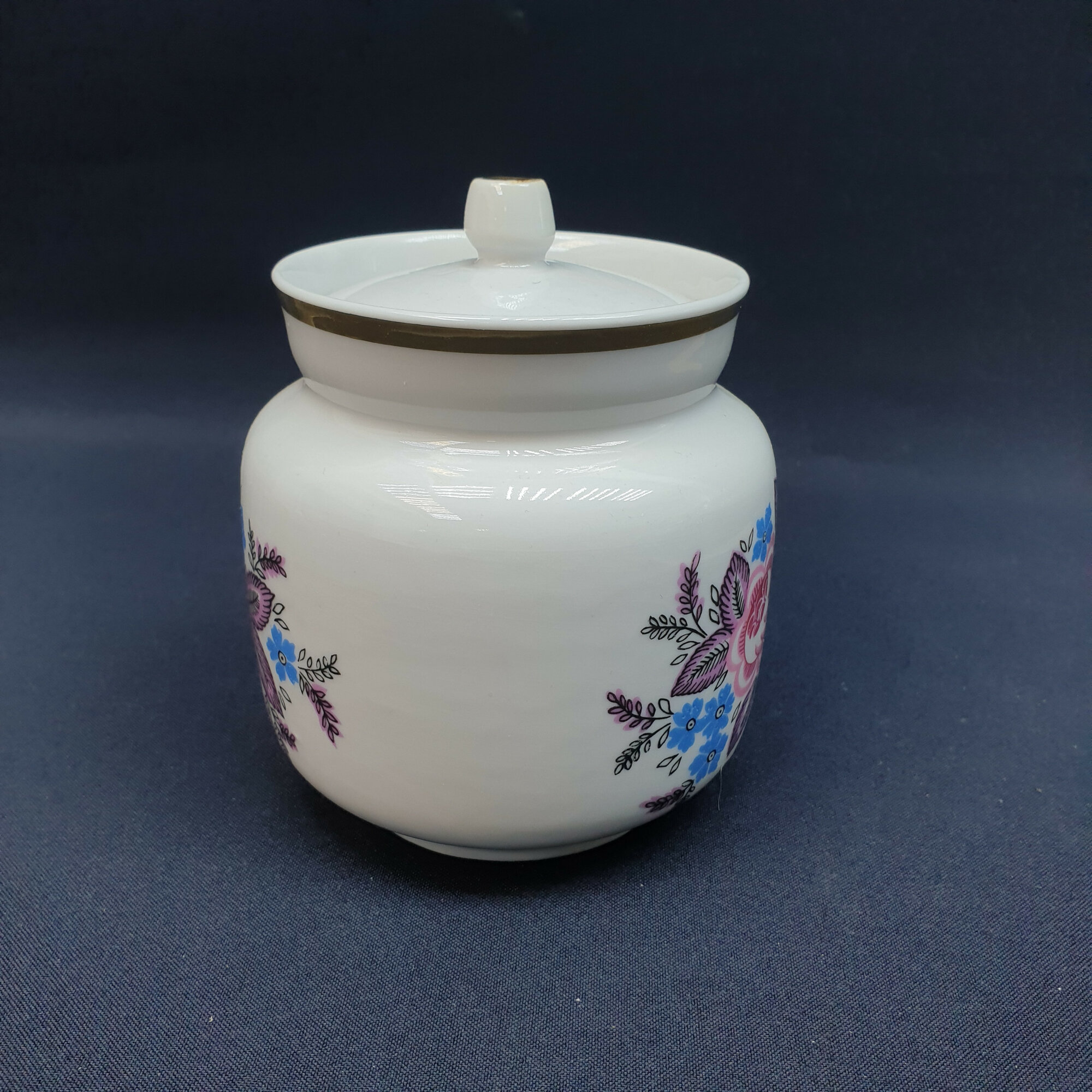 Винтажная сахарница Богдановичский, фарфор 0.55 л, СССР