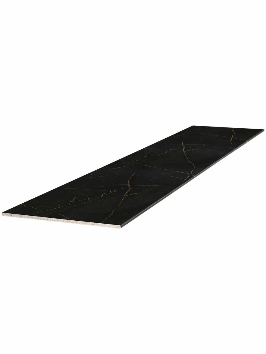 Столешница для кухни Скиф 300х600x38мм с кромкой. Цвет - Каспий черное золото