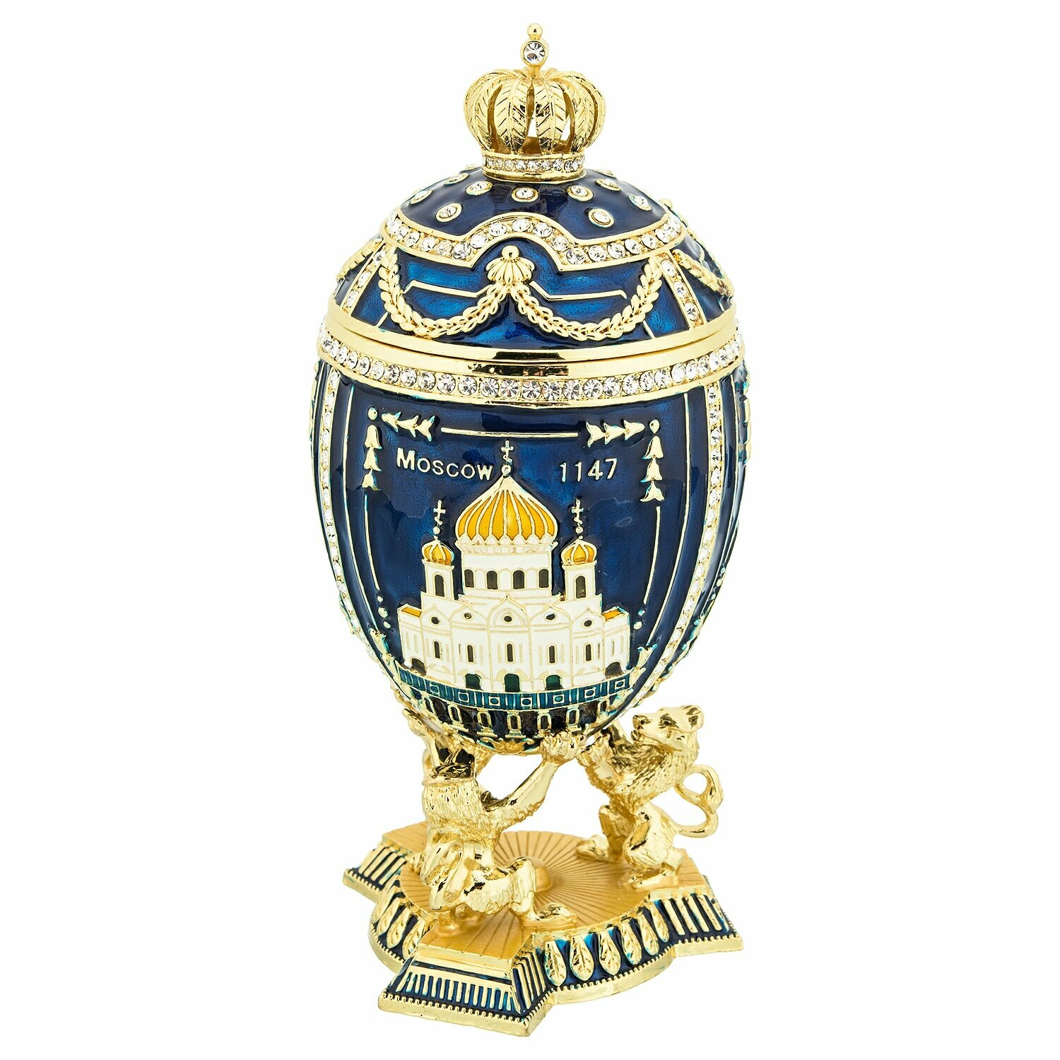 204475 РС-1405ВБ-11 Традиции фаберже яйцо пасх. "Виды Москвы"