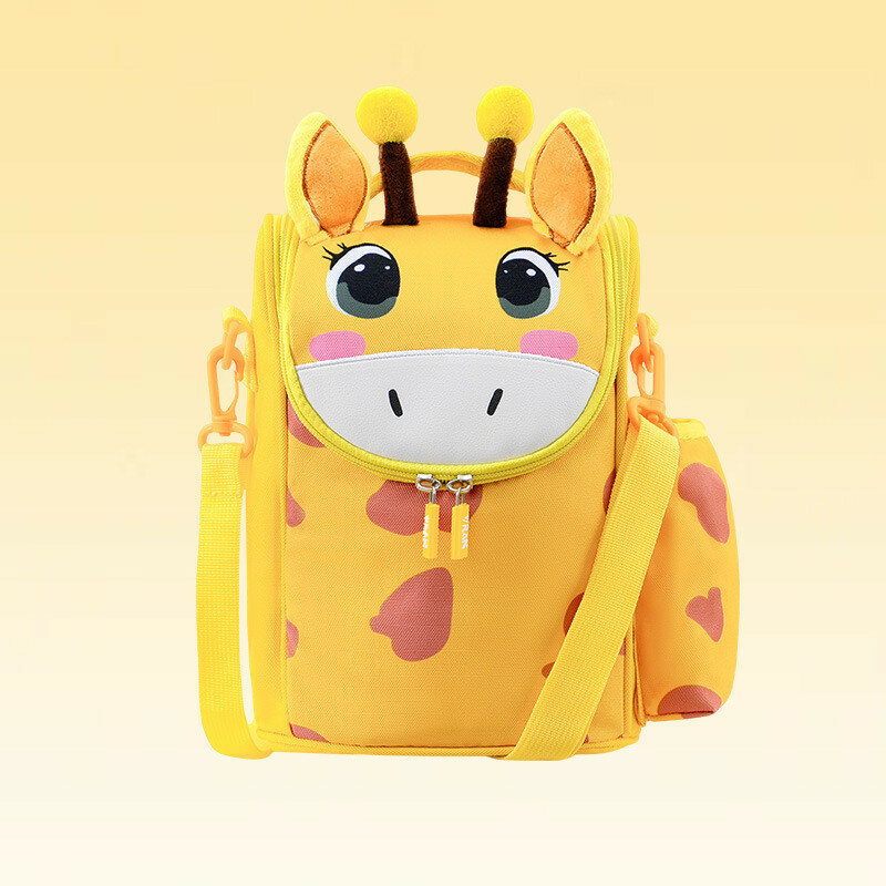 Lunch bag unicorn theme with insulation and cartoon design for schoolday, yellow