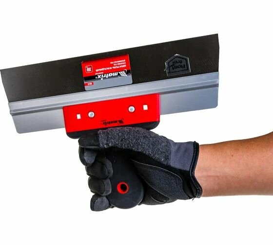 Фасадный шпатель из нержавеющей стали, 300 мм, двухкомпонентная ручка MATRIX