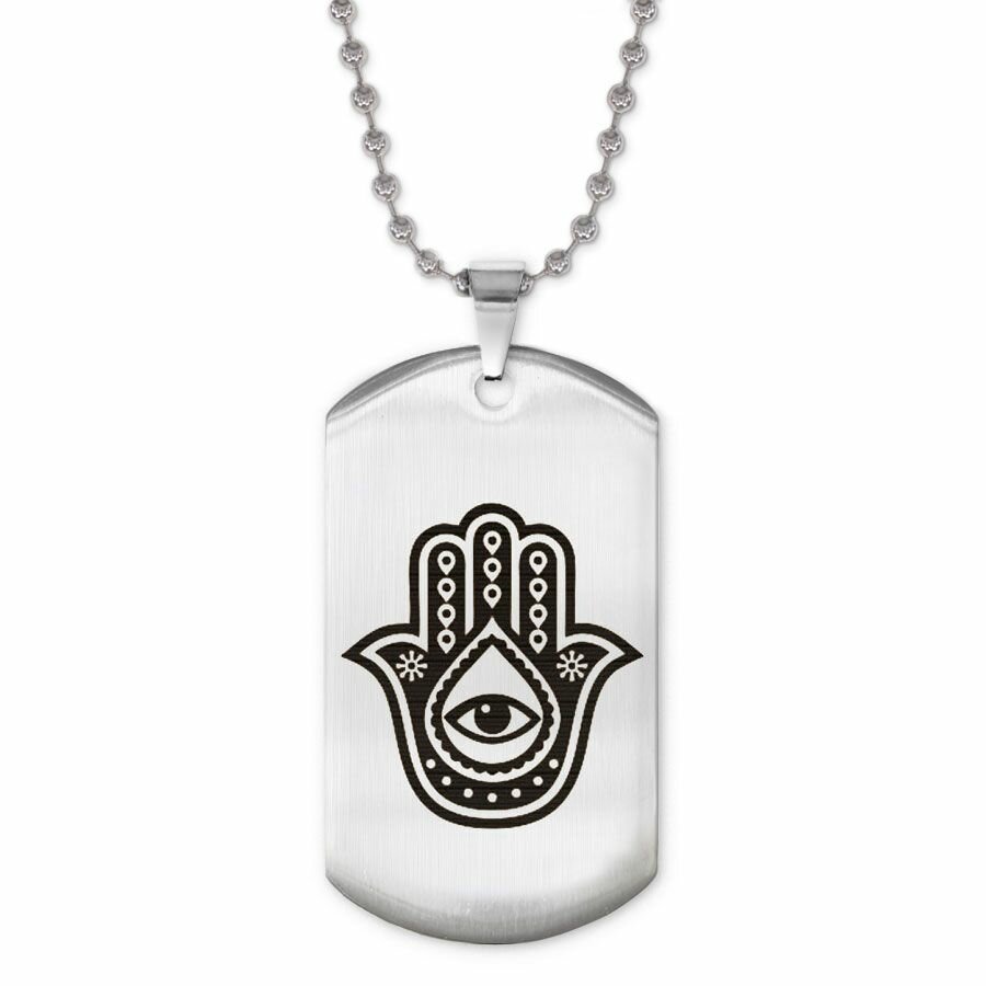 Жетон на цепочке Хамса (Рука Фатимы)