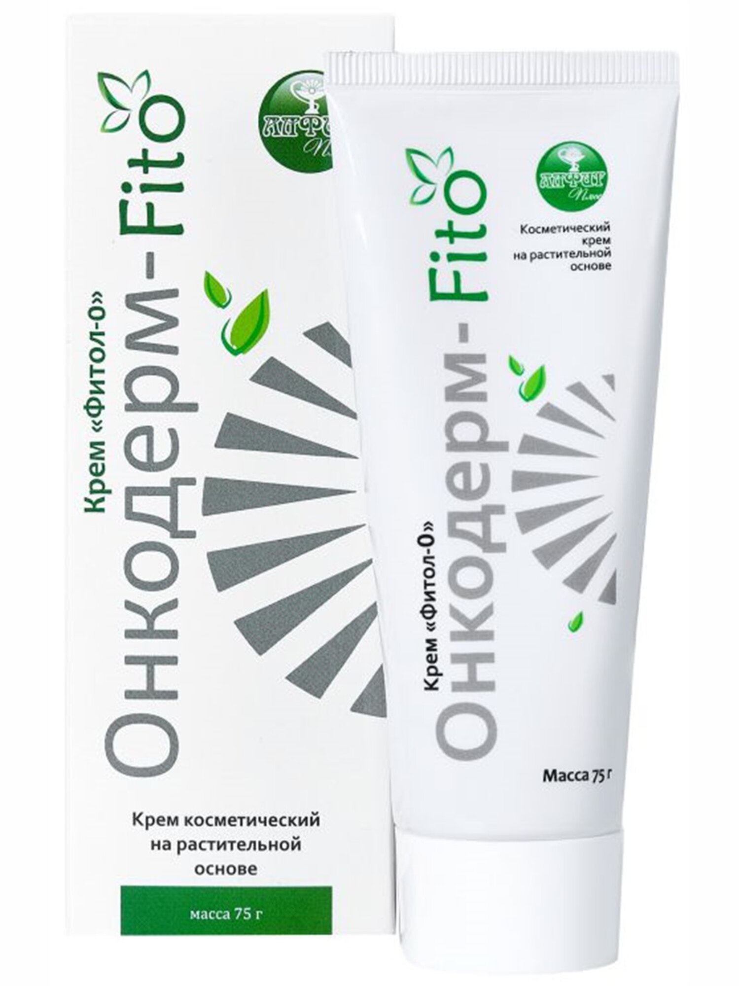 Онкодерм-fito, крем после лучевой терапии, при ожогах, ранах, язвах от бренда "Алфит плюс", объем 75 мл