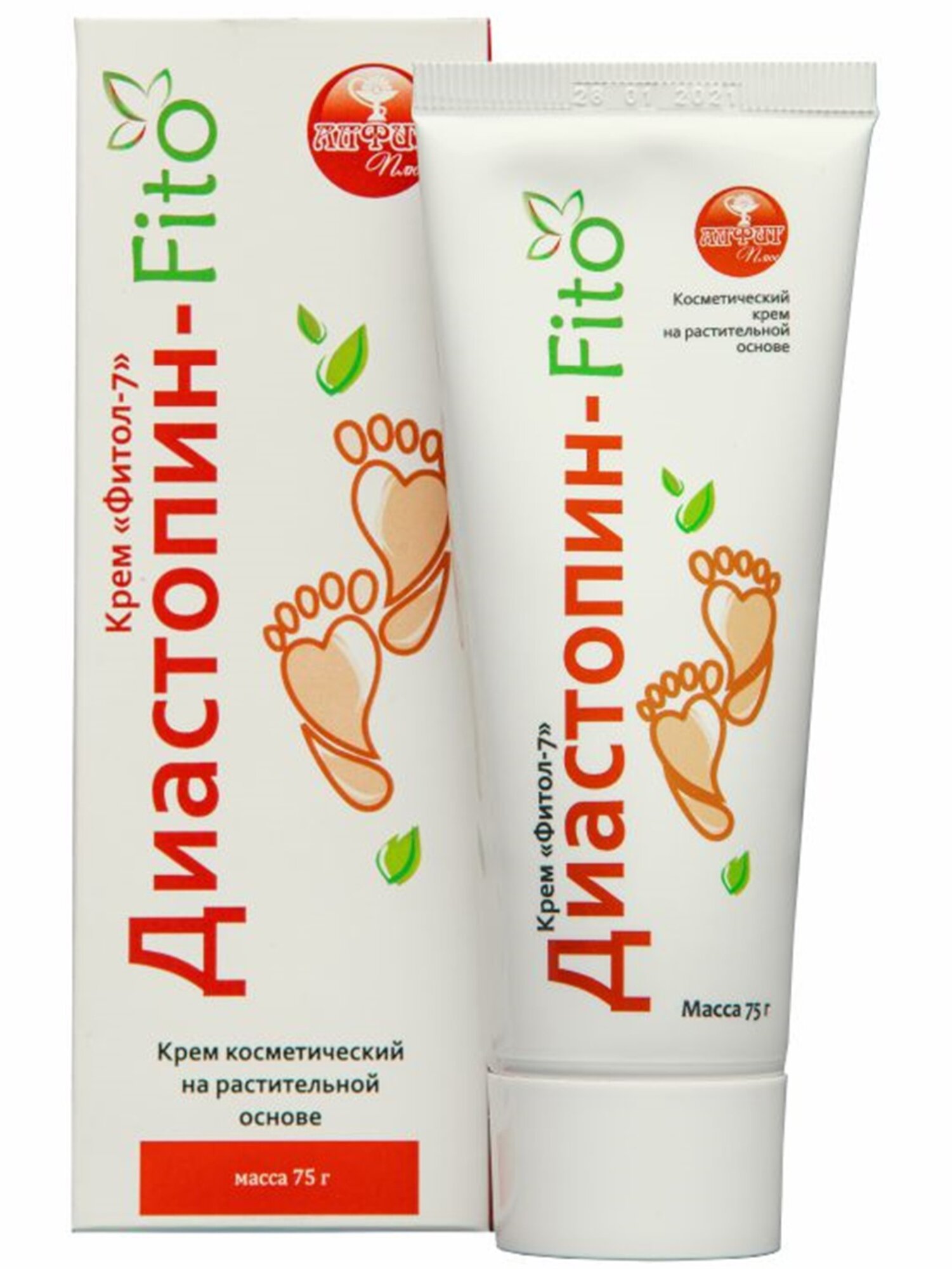 Диастопин-fito крем "Фитол-7" для сухой кожи от бренда "Алфит плюс", объем 75 мл