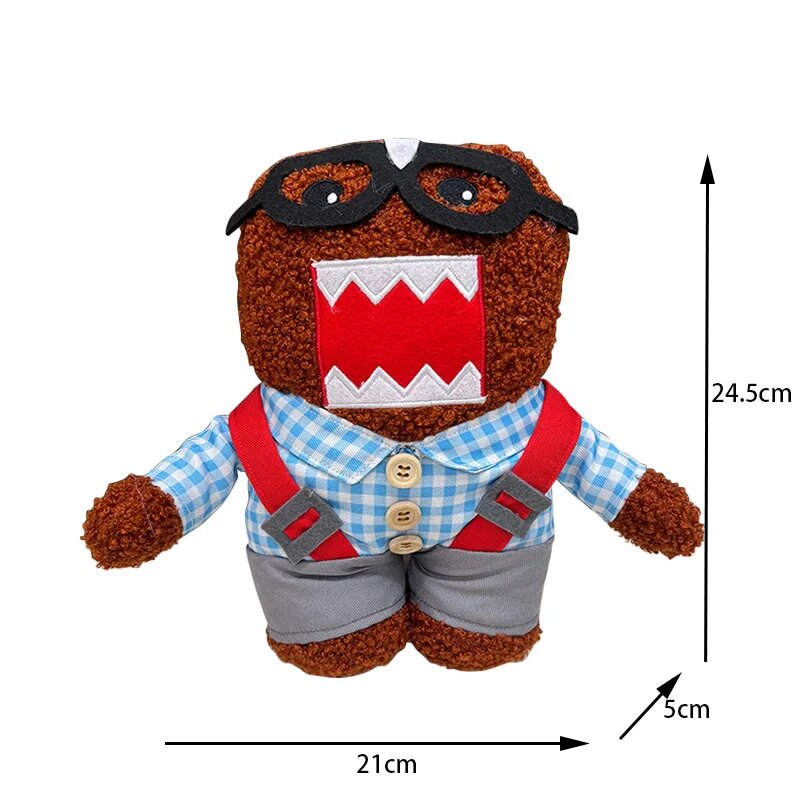 Мягкая игрушка Domo-kun, 24.5x21x5 см, коричневый
