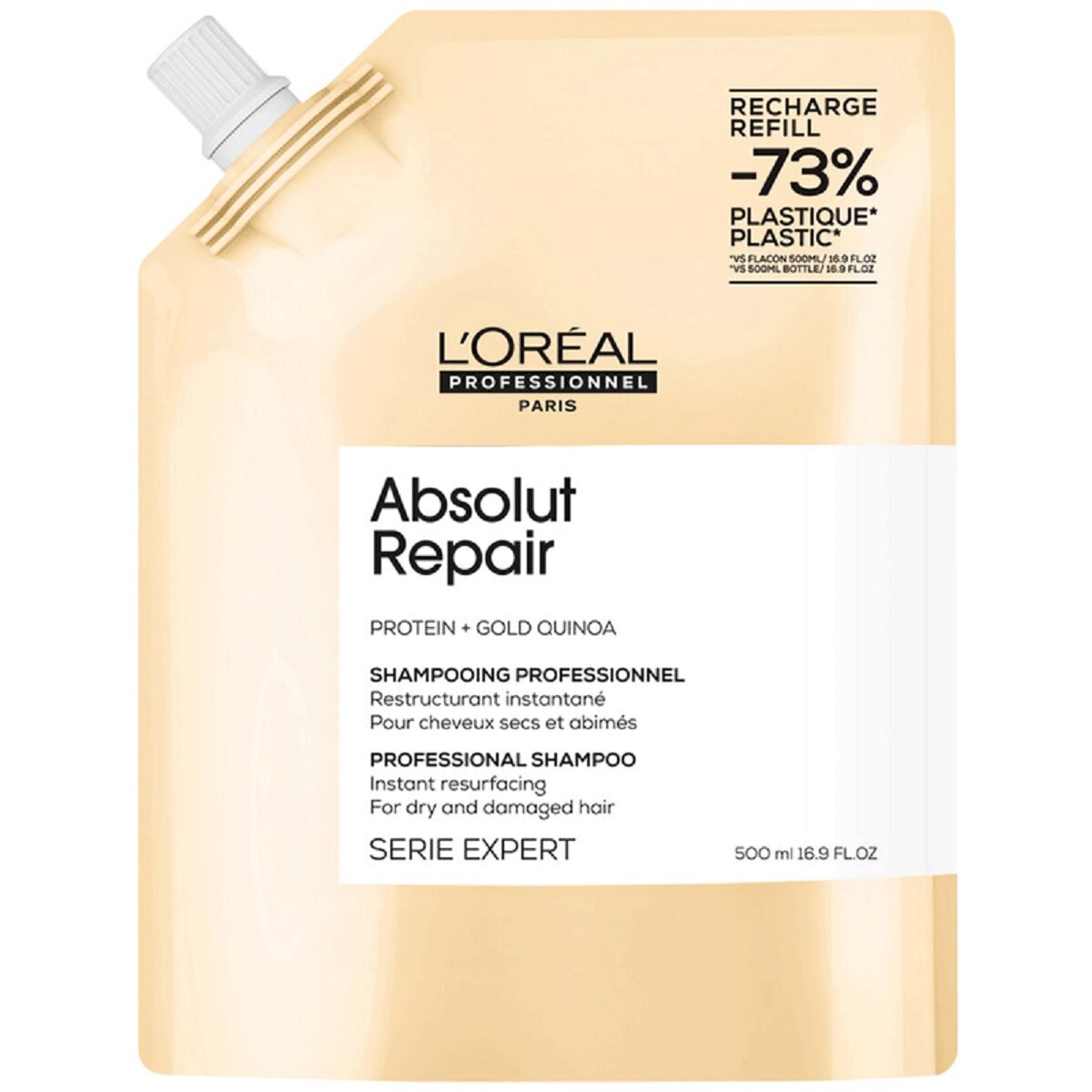 СЭ ABSOLUT REPAIR шампунь для восстановления поврежденных волос, рефил, 500 МЛ L'OREAL PROFESSIONNEL