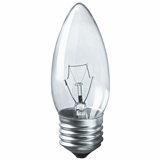 Лампа накаливания NAVIGATOR, 60 Вт, E27, 230 В, 660 Лм, свеча