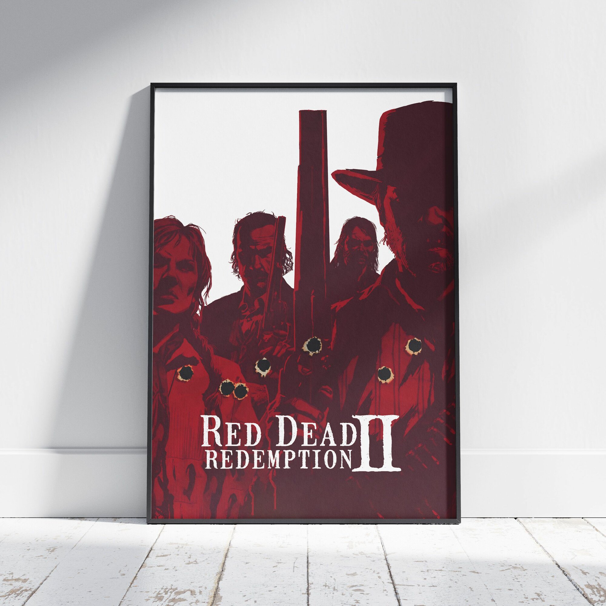 Плакат на стену для интерьера Red Dead Redemption 2 (Общее 1) - Постер по игре формата А4 (21x30 см)