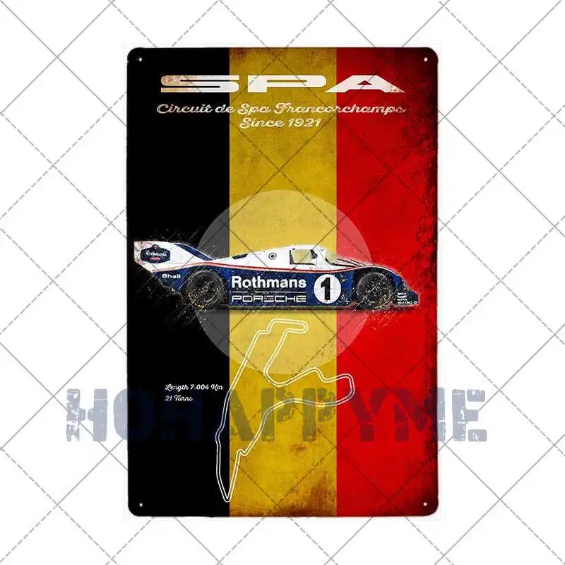 Металлическая настенная картина Hohappyme 20x30 см 2182823