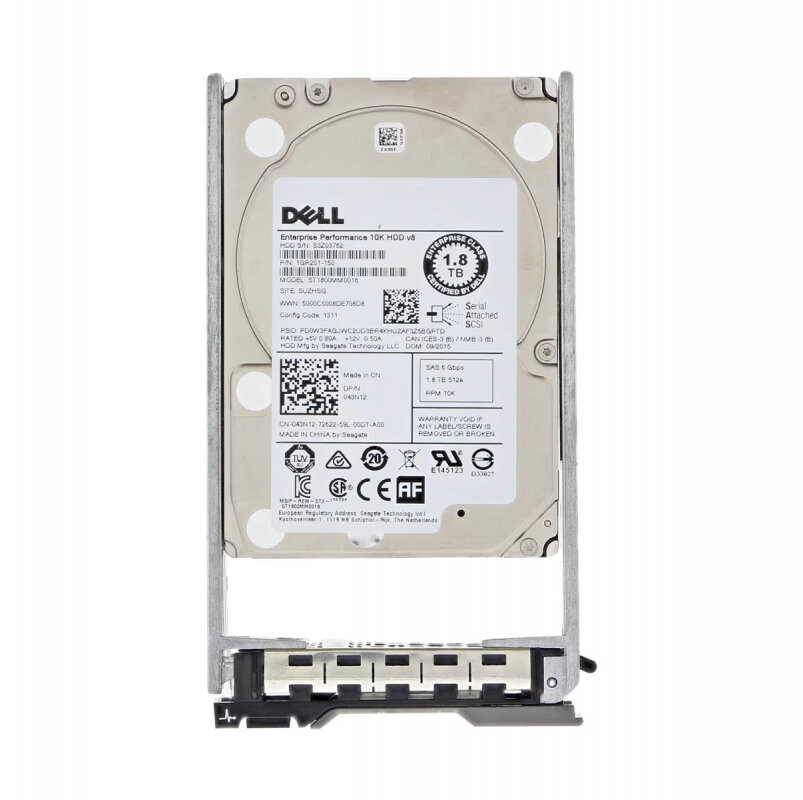 Жесткий диск Dell 43N12 1,8Tb SAS 2,5" HDD