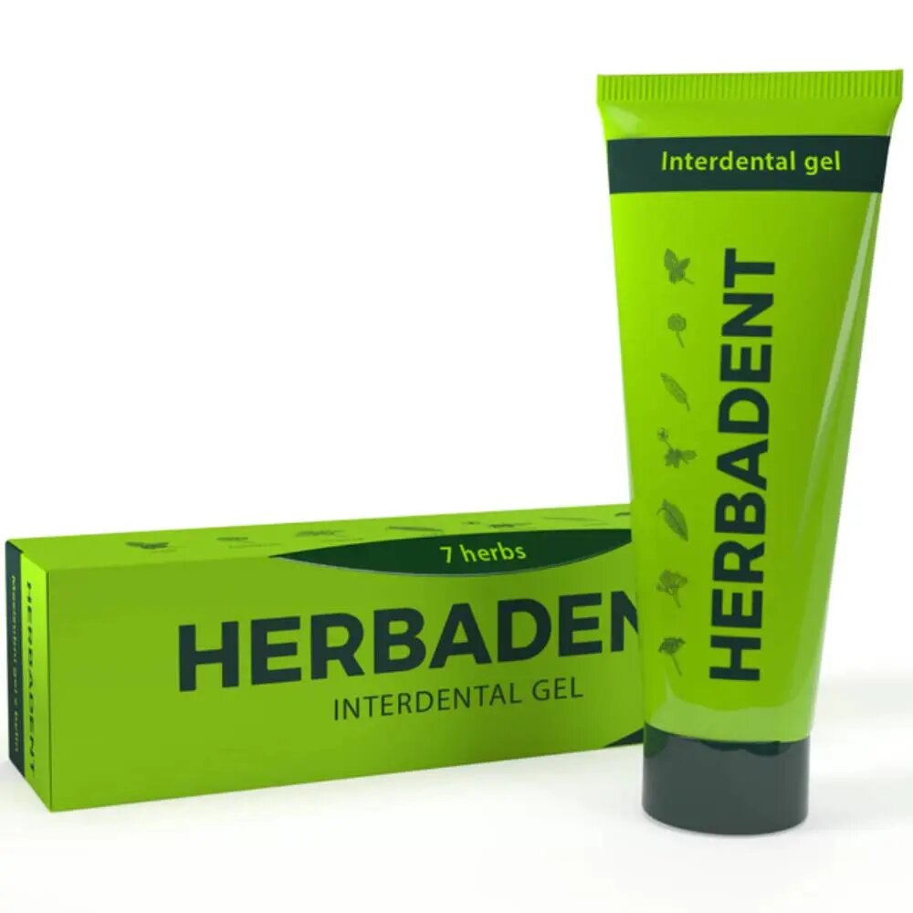 HERBADENT Хербадент Противовоспалительный обезболивающий межзубный гель 950 ppm, 25 г (Herbadent, Уход за деснами и между зубами)