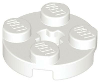 Деталь Lego 4032 Plate, Round 2 x 2 with Axle Hole