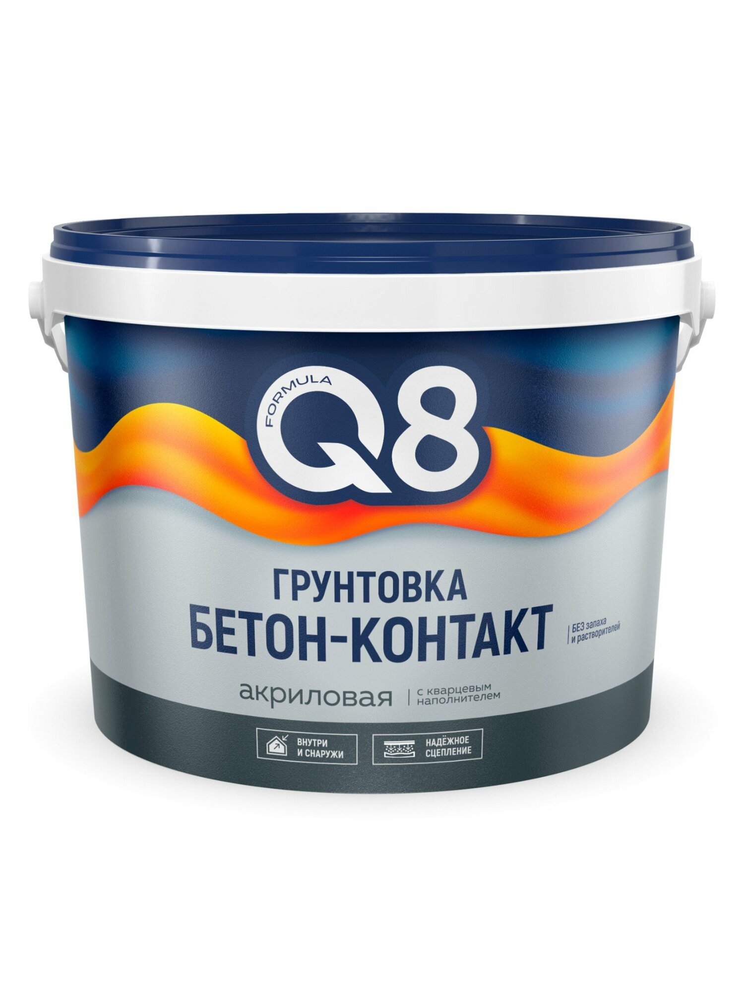 Грунтовка бетоноконтакт Formula Q8 акриловая водно-дисперсионная 2.7 кг для внутренних и наружных работ по бетону