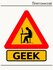 Термонаклейка для одежды и аксессуаров DTF-печать гик geek программист